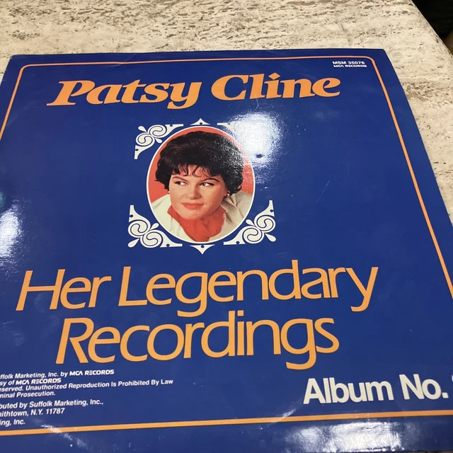 1986 PATSY CLINE Her Legendary Recordings Album No. 2 Lot of 2 Vinyl ...