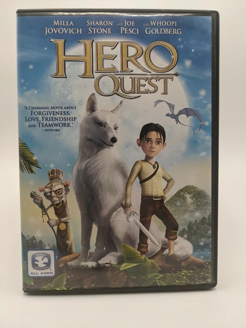 HERO QUEST (DVD) Disc VG Animated Milla Jovovich Sharon Stone $1.08 ...