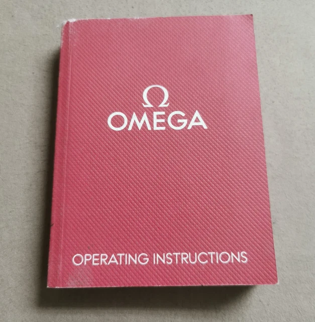 OMEGA RED BOOKLET watch instruction manual caliber 1861-1863-1866 etc ...
