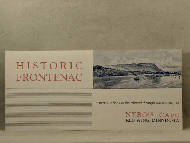 A GLIMPSE OF HISTORIC FRONTENAC 1954 livret, exposition d'art, aile ...