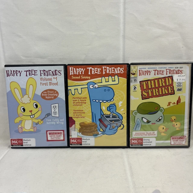 HAPPY TREE FRIENDS DVD Bundle Vol 1 2 3 New Sealed & Excellent ...