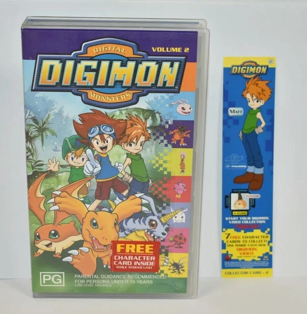 DIGIMON VOL 2 VHS Tape Animated With Bonus Charater Card 2000 EUR 17,84 ...