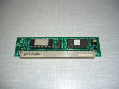ARCADE PCB NSS-SUPER MARIO WORLD Module & Instr. Card-NINTENDO SUPER ...