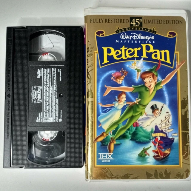 PETER PAN WALT Disney (VHS, 1998, 45th Anniversary Limited Edition) New ...