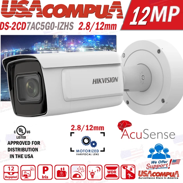 IDS-2CD7AC5G0-IZHS HIKVISION IP PoE Camera 12MP DeepinView Moto ...