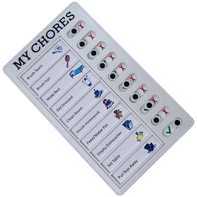 SELF-DISCIPLINE CHECKER PLANNING Reminder Board Chore Chart £6.19 ...