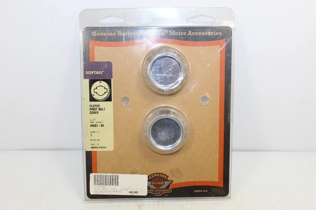 GENUINE HARLEY-DAVIDSON FLUTED Pivot Bolt Cover Softail 44581-04 NEW ...