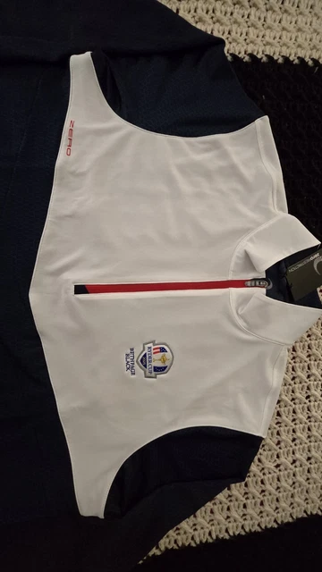 2025 RYDER CUP Golf Zero Restriction 1/4 Zip XXL NWT Navy & White $324. ...