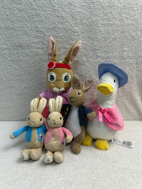 PETER RABBIT BEATRIX potter Jemima puddle duck soft toy plush bundle £ ...