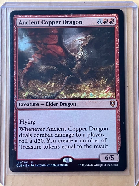 MTG - ANCIENT Copper Dragon - Commander Legends BBG - Foil Mythic Card ...