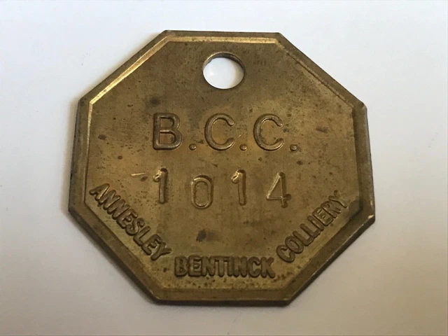 ORIGINAL ANNESLEY BENTINCK Colliery Pit Check Token Tally EUR 24,86 ...