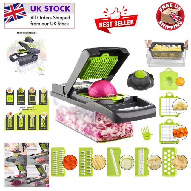 VERSATILE HANDHELD MANDOLINE Slicer with 7 Blades - Perfect for Fruits ...