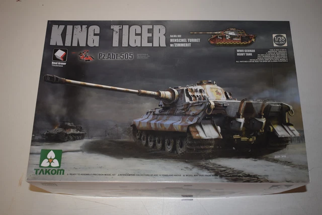 TAKOM 2047 SD.KFZ.182 King Tiger Henschel Turret w/Zimmerit 1:35 NEU ...