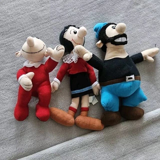 VINTAGE POPEYE PLUSH 1993 Olive Oyl & Swee Pea, Brutus Soft Toys - Free ...