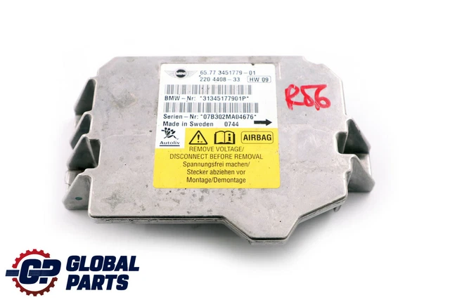 MINI COOPER ONE R55 R56 Airbag ECU Control Unit Module 3451779 £19.45 ...