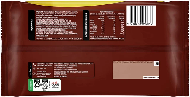 ARNOTTS TIM TAM Chocolate Biscuits Family Pack, 365G $22.95 - PicClick AU