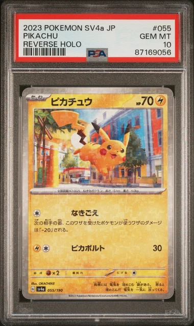 POKEMON - POKÉMON PSA Graded Card - Pikachu PSA 10 Gem Mint - SV4a EUR 28,27 - PicClick FR