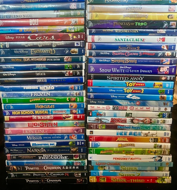 LOT OF 100 Disney & Dreamworks DVDs Kids Childrens DVD Animated Cartoon Movies £78.84 - PicClick UK
