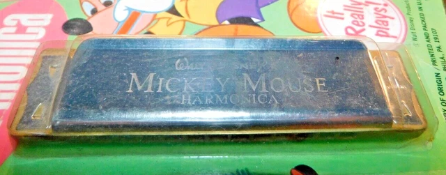 VINTAGE RARE LATE 60s/70s Walt Disney Mickey Mouse HARMONICA #5143 NEW ...