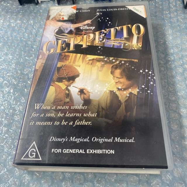 GEPPETTO RARE DISNEY - Big Box Ex Rental - On VHS - Cleaned & Tested £ ...