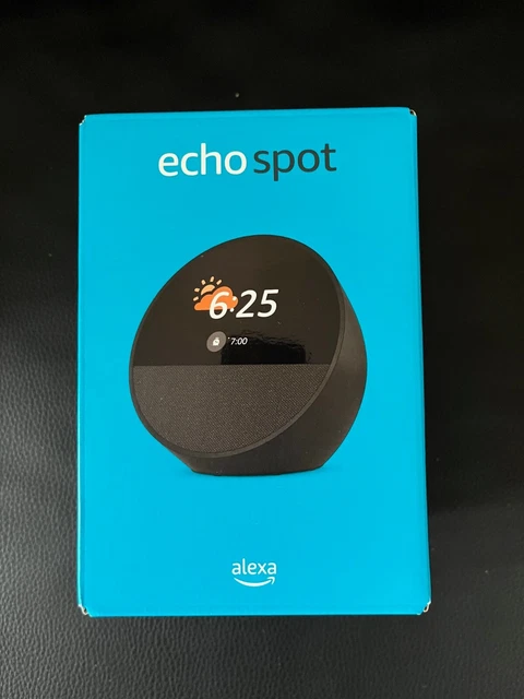 ALL-NEW ECHO SPOT (2024 release) Smart alarm clock with vibrant sound ...