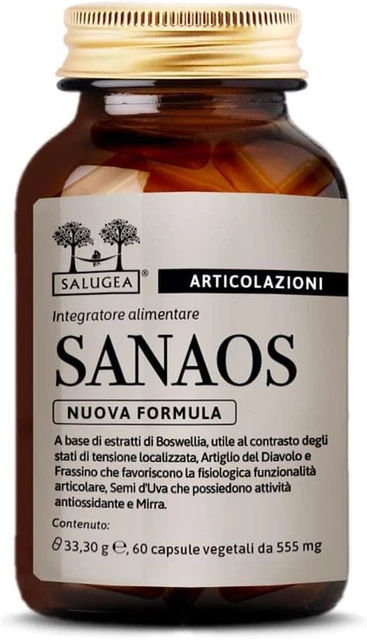 SANAOS , INTEGRATORE Naturale per Articolazioni, Tendini E Legamenti ...
