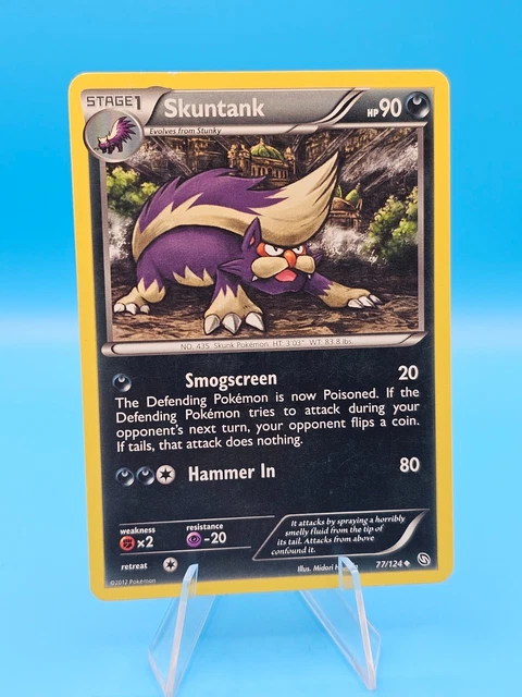 SKUNTANK 77/124 - LP-- - Dragons Exalted - Uncommon - Pokémon Card TCG ...