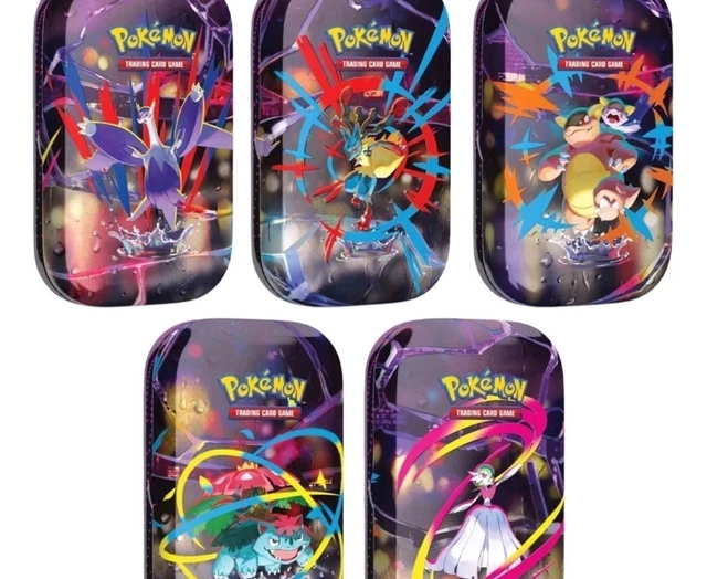 POKEMON TCG MEGA Heroes Mini Tin Display Factory Sealed 10 Mini Tins ...