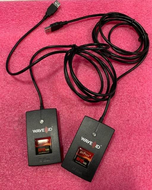 LOT DE 2 lecteurs noirs RF IDeas pcProx WAVE ID USB RFID CSN RDR ...