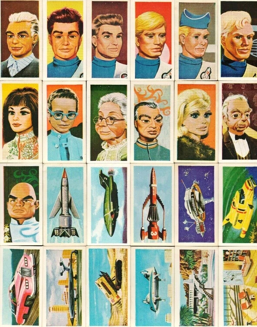 1967 BARRATT GERRY Anderson Thunderbirds Series 1 Set Of 50 ...