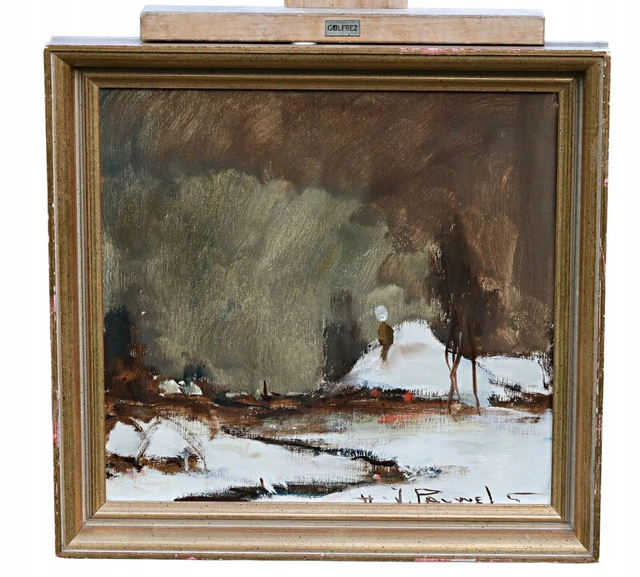 HENRI JOSEPH PAUWELS (1903–1983) – Winterlandschaft – Öl auf Leinwand ...