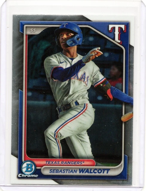 BASEBALL BOWMAN 2024 / Chrome Sebastian Walcott Texas Rangers #BCP-81 ...