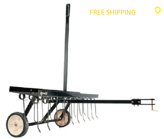 AGRI FAB 40 Inch Lawn Dethatcher Tow Behind Riding Mower Tractor ...