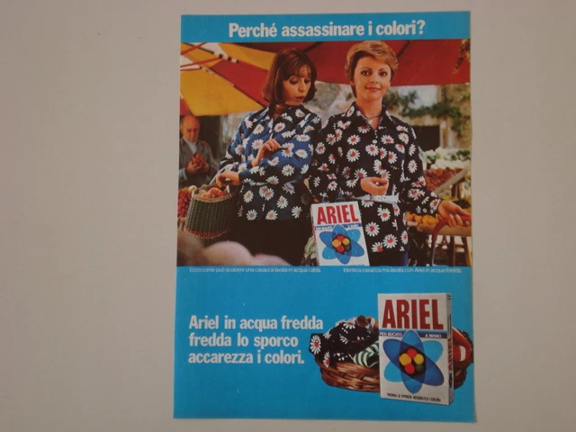 ADVERTISING PUBBLICITÀ 1975 DETERSIVO ARIEL EUR 6,00 - PicClick FR