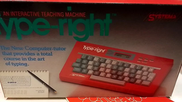 TEACHING MACHINE SYSTEMA VTech Type-Right Interactive vintage 1985 ...