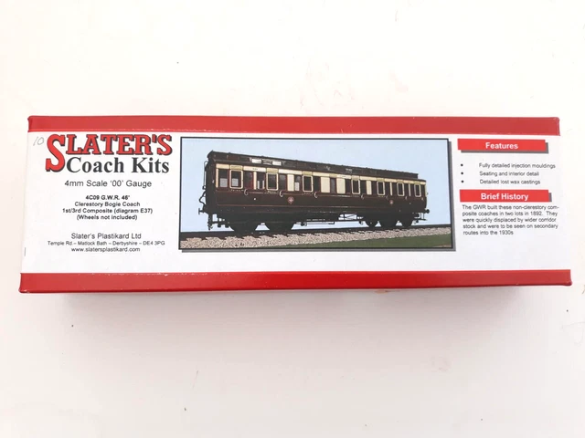 10. SLATERS (4C09) ‘00’ GWR Dean non-corridor lavatory composite E37 ...