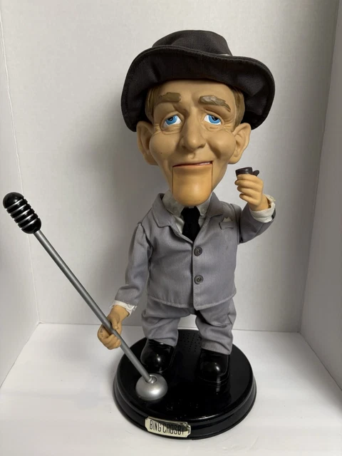 BING CROSBY ANIMATED Figure – Rare – Sings & Head Moves – READ ...