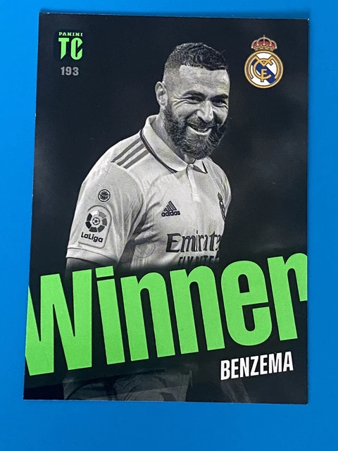 PANINI TOP CLASS 2023 Football "KARIM BENZEMA" #193 Winner Trading Card ...