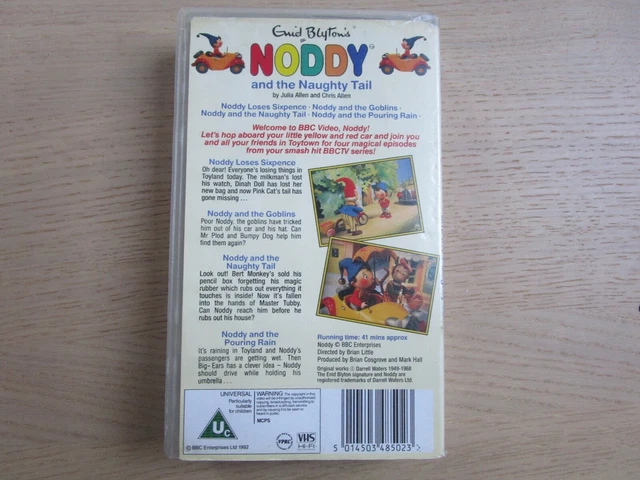 NODDY AND THE Naughty Tail - Four Toyland Adventures Video Cassette ...