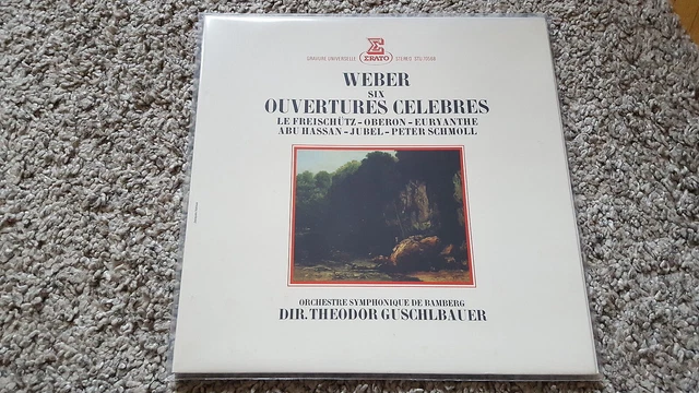 THEODOR GUSCHLBAUER - Carl Maria von Weber/ Six Ouvertures Celebres Vinyl LP EUR 9,99 - PicClick FR