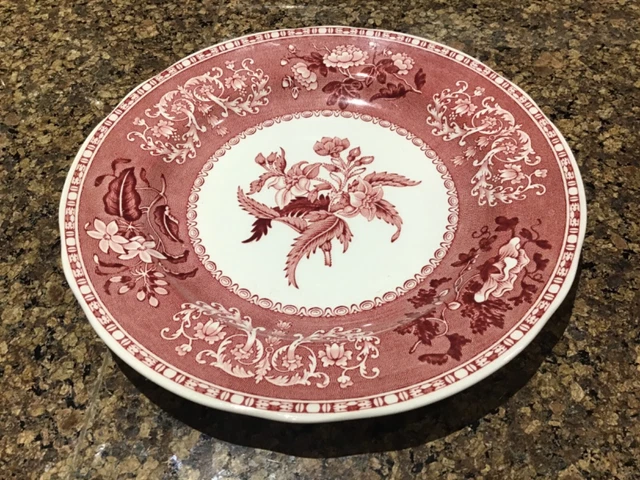 VINTAGE SPODE COPELAND "Spode's Camilla" Salad Plate Red, Old Mark, 7.5 ...
