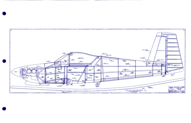 VAN'S AIRCRAFT RV-7 PLAN BLUEPRINTS DETAIL DRAWING BUILD ARCHIVE Light ...