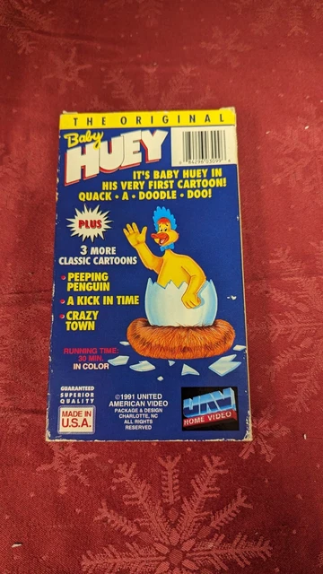 THE ORIGINAL BABY Huey (VHS, 1991) In His First Cartoon Quak-A-Doodle ...