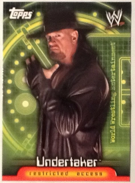 TOPPS 2006 WWE Insider Undertaker Trading Card Promo P1 NUOVE DI ZECCA ...