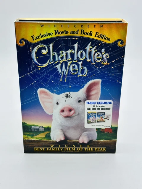CHARLOTTES WEB (DVD, 2007, Widescreen Checkpoint) Exclusive Movie, Book ...