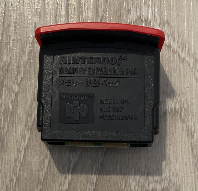 OFFICIAL NINTENDO 64 N64 Memory Expansion Pak Pack Genuine Nus-007 Red ...