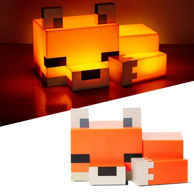 MINECRAFT BABY FOX Rechargeable Glow Night Light £14.10 - PicClick UK