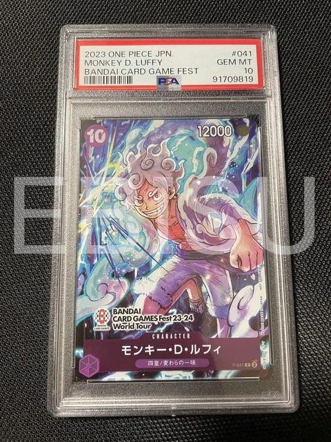 PSA 10 MONKEY D. Luffy P-041 Bandai Fest Promo Carte Une Pièce ...