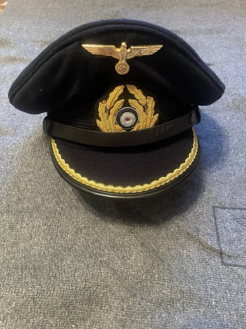 GERMAN WW2 KRIEGSMARINE Officer’s Cap £128.24 - PicClick UK