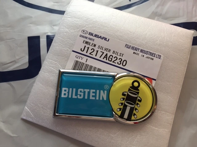 SUBARU GENUINE BILSTEIN Shock Dumper Trunk Logo Sticker Badge J1217 ...